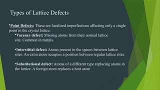 Lattice defects and its importance .pptx