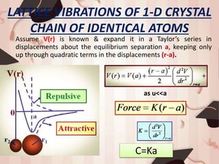Lattice dynamics | PPTX