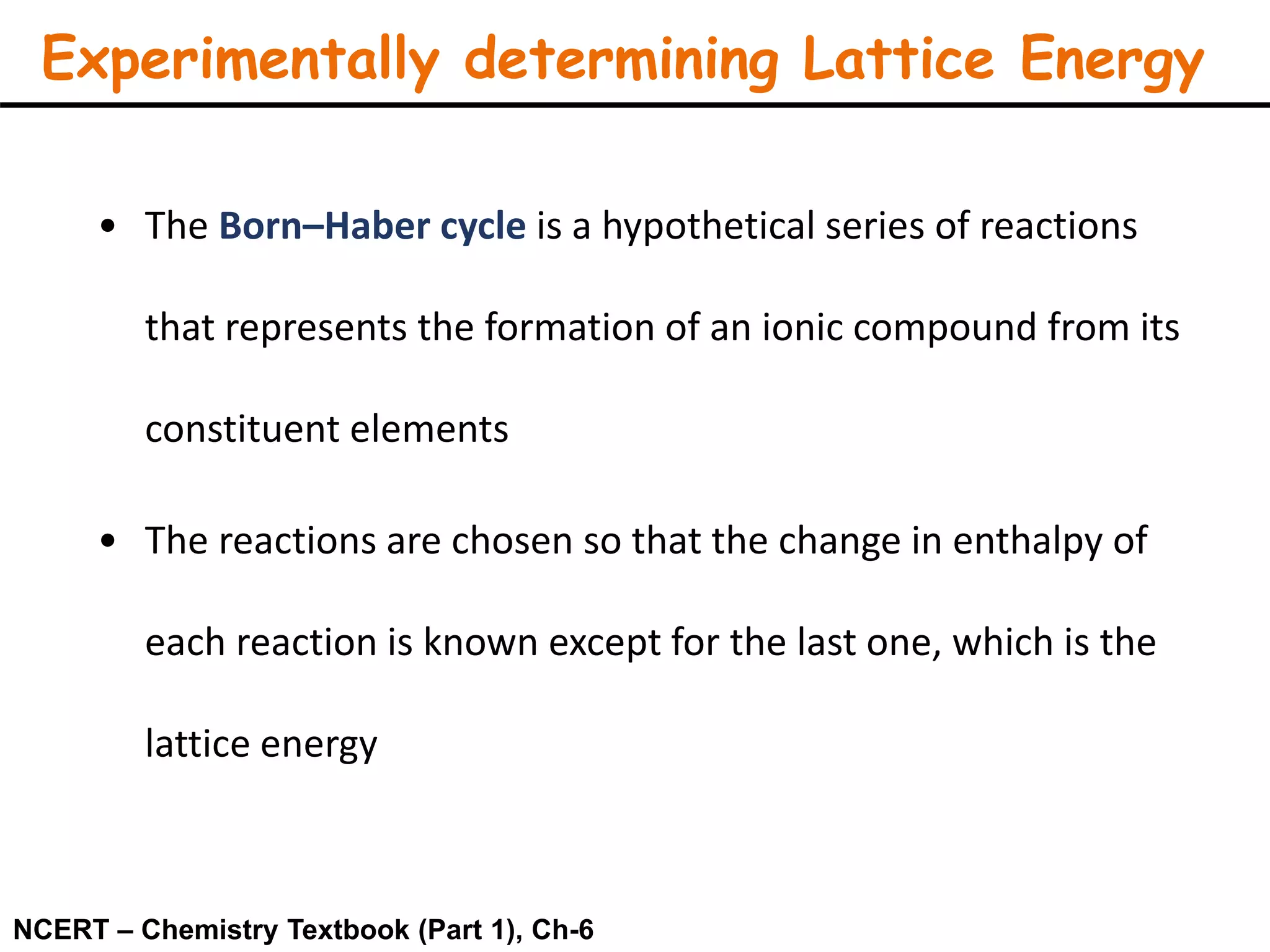 Lattice energy | PPTX