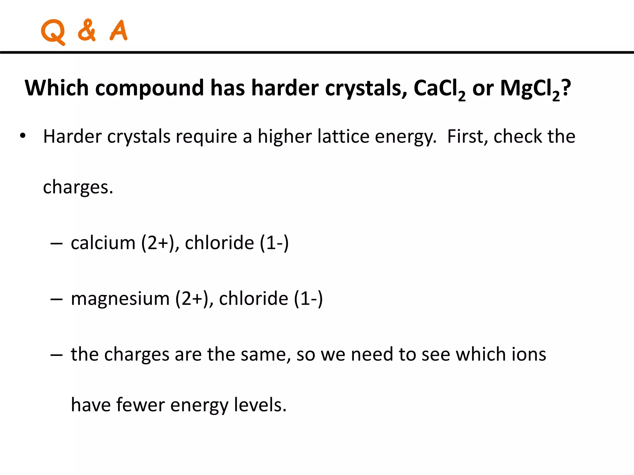 Lattice energy | PPTX