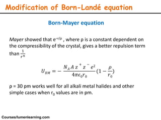 Lattice energy | PPTX