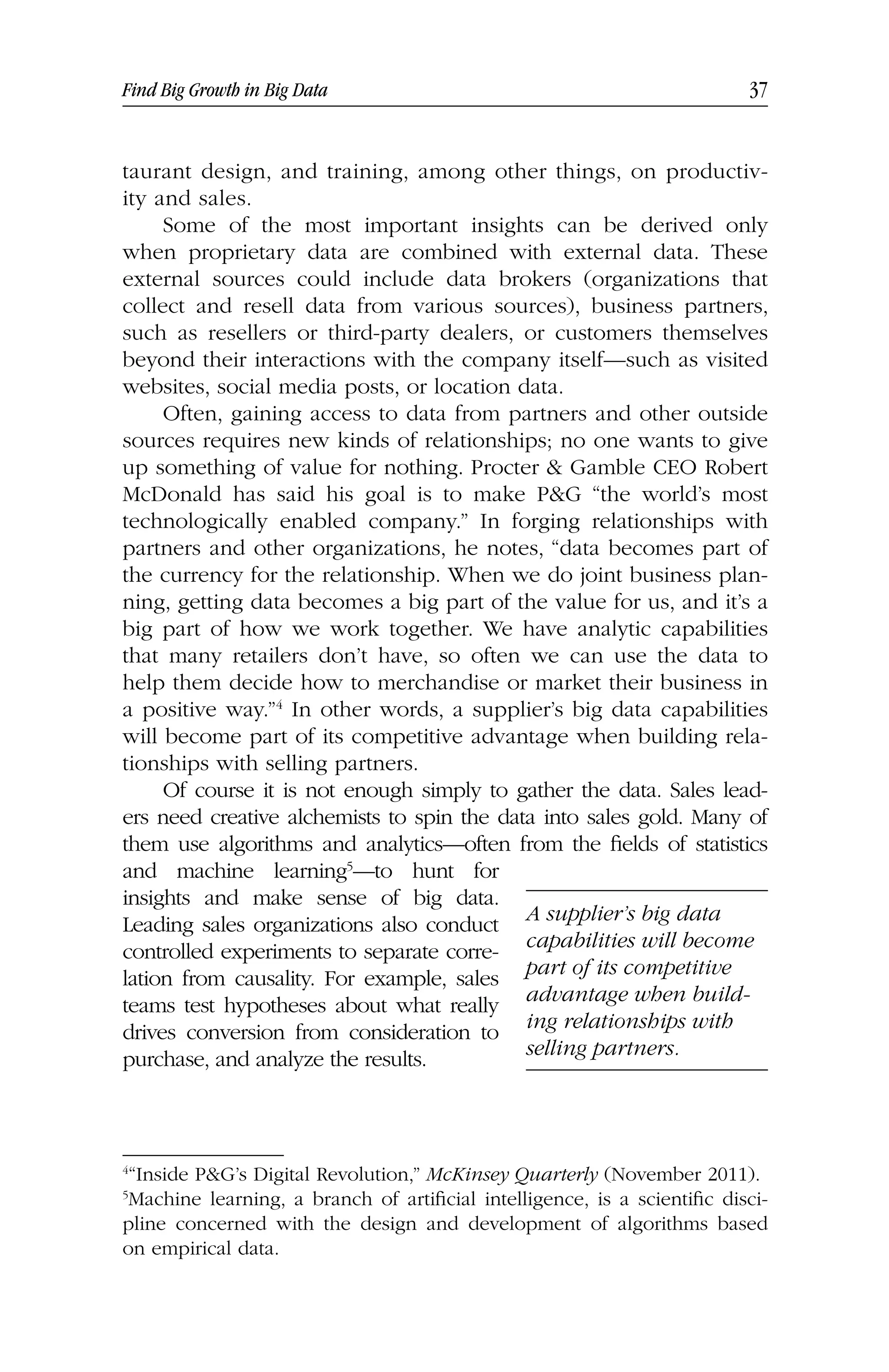 Sales Growth: Find Big Growth in Big Data - Lattice Engines & McKinsey | PDF | Internet | Computing