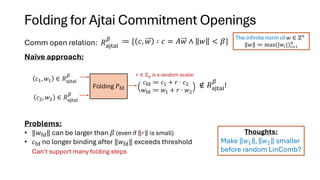 zkStudyClub - LatticeFold: A Lattice-based Folding Scheme and its Applications to Succinct Proof ...