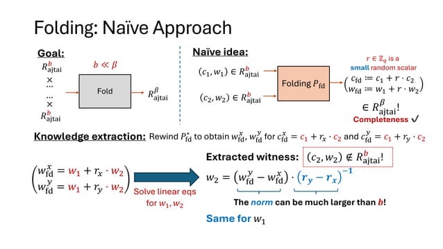 zkStudyClub - LatticeFold: A Lattice-based Folding Scheme and its ...