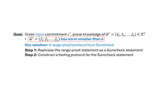zkStudyClub - LatticeFold: A Lattice-based Folding Scheme and its Applications to Succinct Proof ...