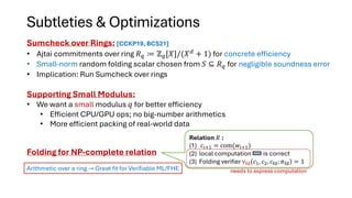 zkStudyClub - LatticeFold: A Lattice-based Folding Scheme and its Applications to Succinct Proof ...