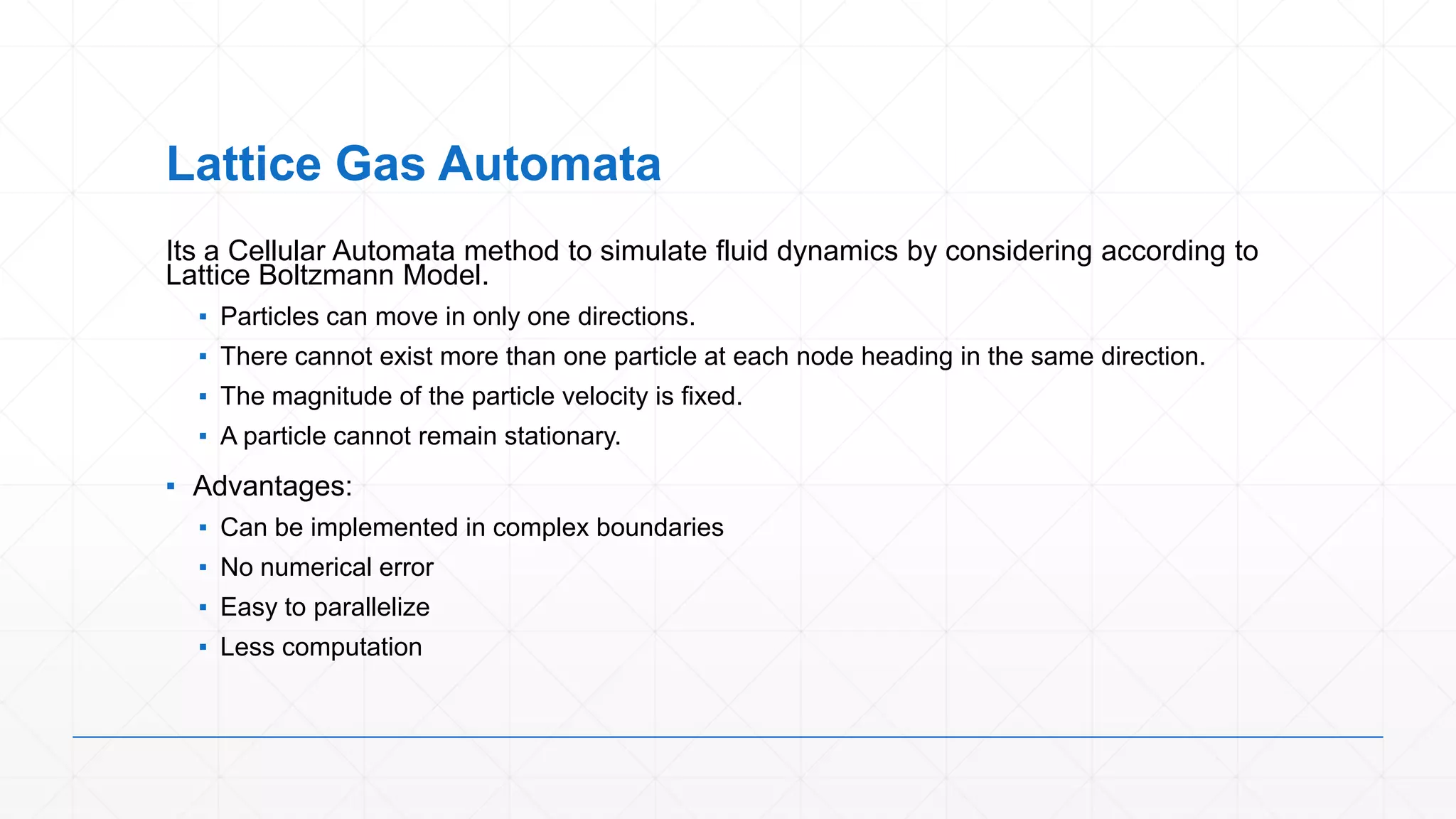 Lattice Gas Automata | PPT