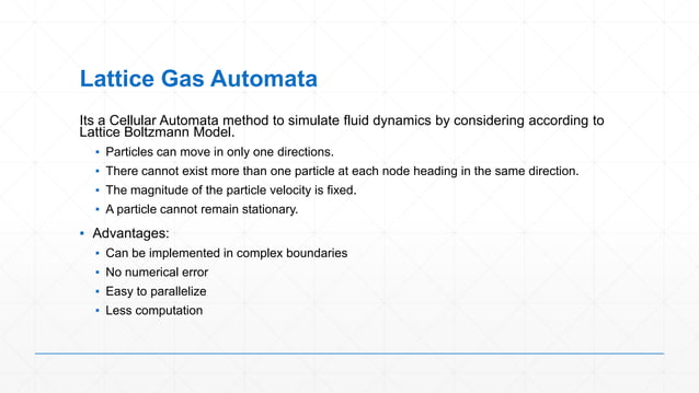 Lattice Gas Automata Ppt