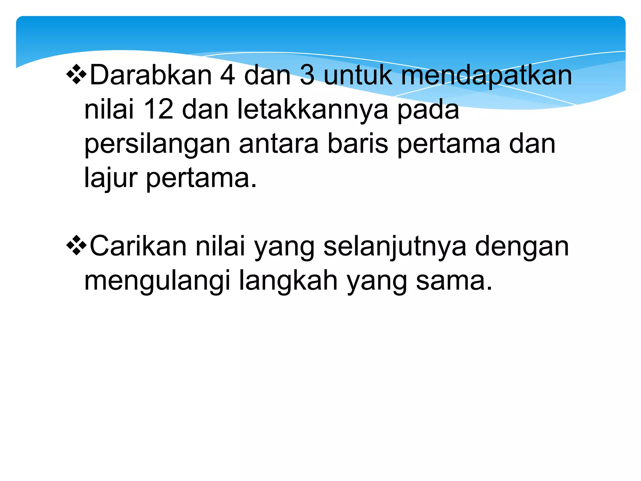 Lattice method MTE3101 | PPTX