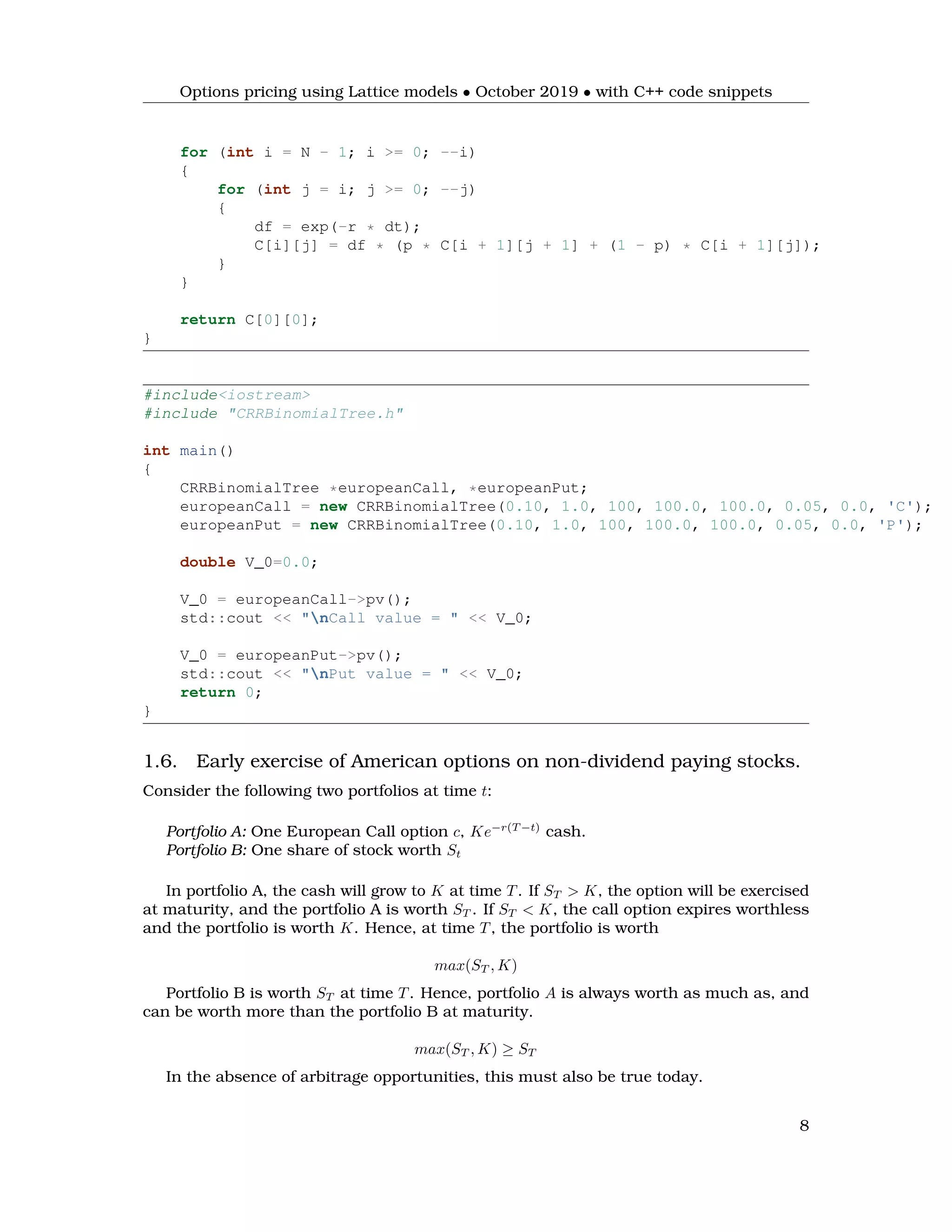 Options pricing using Lattice models | PDF | Stocks and Bonds | Personal Investing