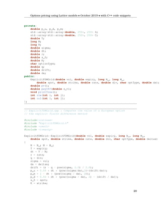 Options pricing using Lattice models | PDF