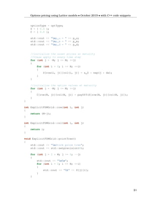Options pricing using Lattice models | PDF
