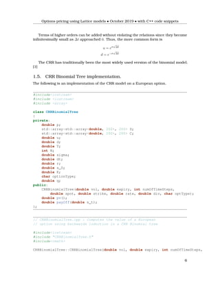Options pricing using Lattice models | PDF | Stocks and Bonds ...