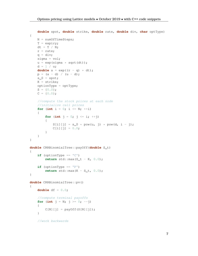 Options pricing using Lattice models | PDF | Stocks and Bonds | Personal Investing