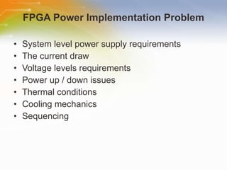 Power Saving Design Techniques with Low Cost FPGAs | PPT