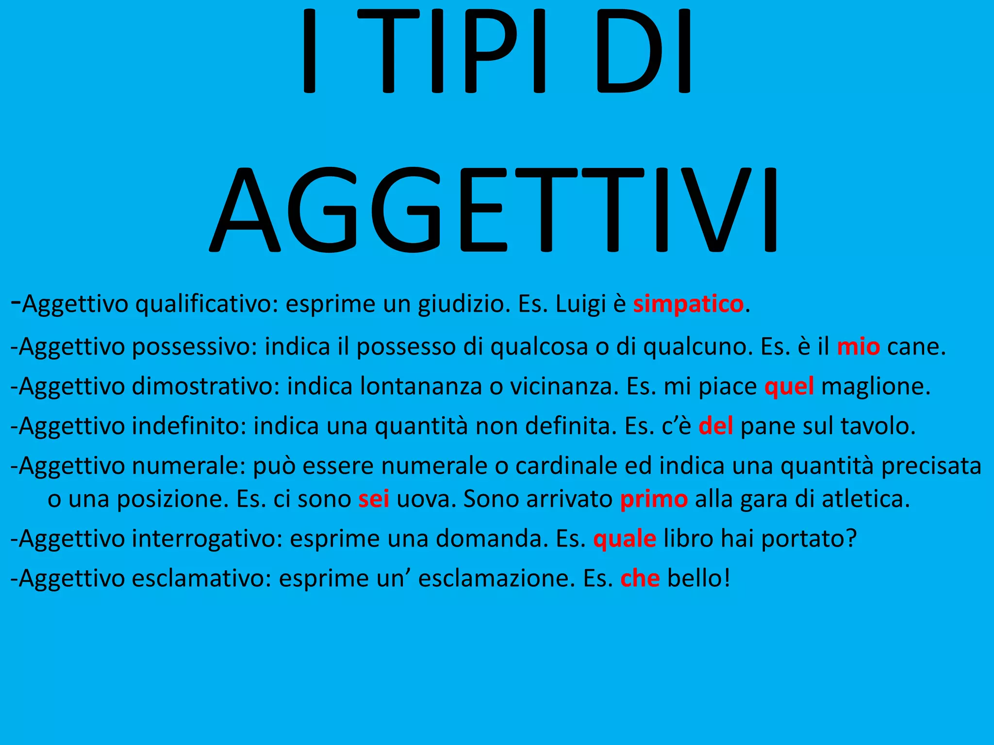 L' attributo & l' apposizione | PPTX
