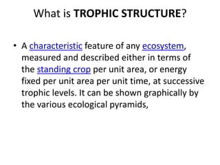 Trophic Structure of Ecosystems | PPTX