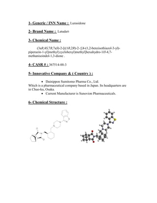 Latuda (Lurasidone) | PDF