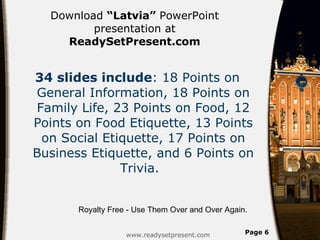 Latvia PowerPoint Content | PPT