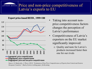 Latvias Competitiveness before and after the Crisis | PDF
