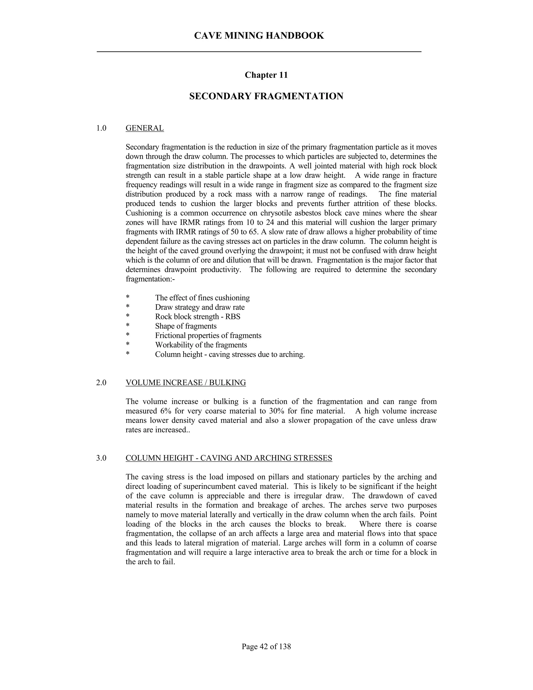 Laubsher cave mining handbook de beers version | PDF