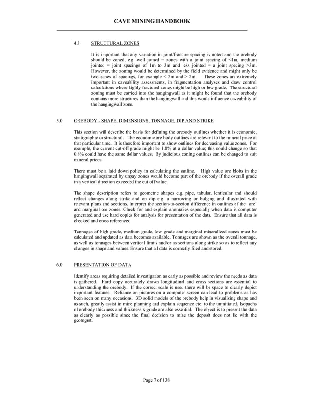 Laubsher cave mining handbook de beers version | PDF