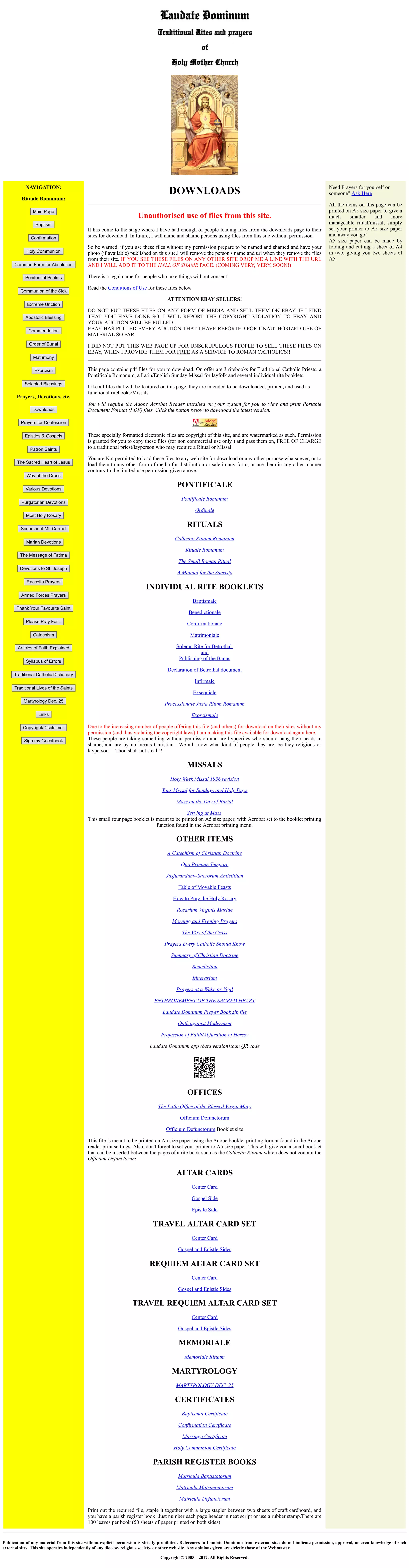 Laudate dominum—downloads—collectio rituum romanum rituale romanum | PDF