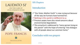 Laudato Si- Encyclical Of Pope Francis on Environment | PPTX