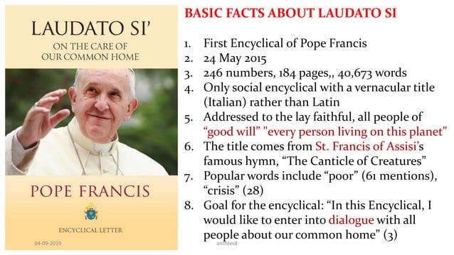 Laudato Si- Encyclical Of Pope Francis on Environment | PPT