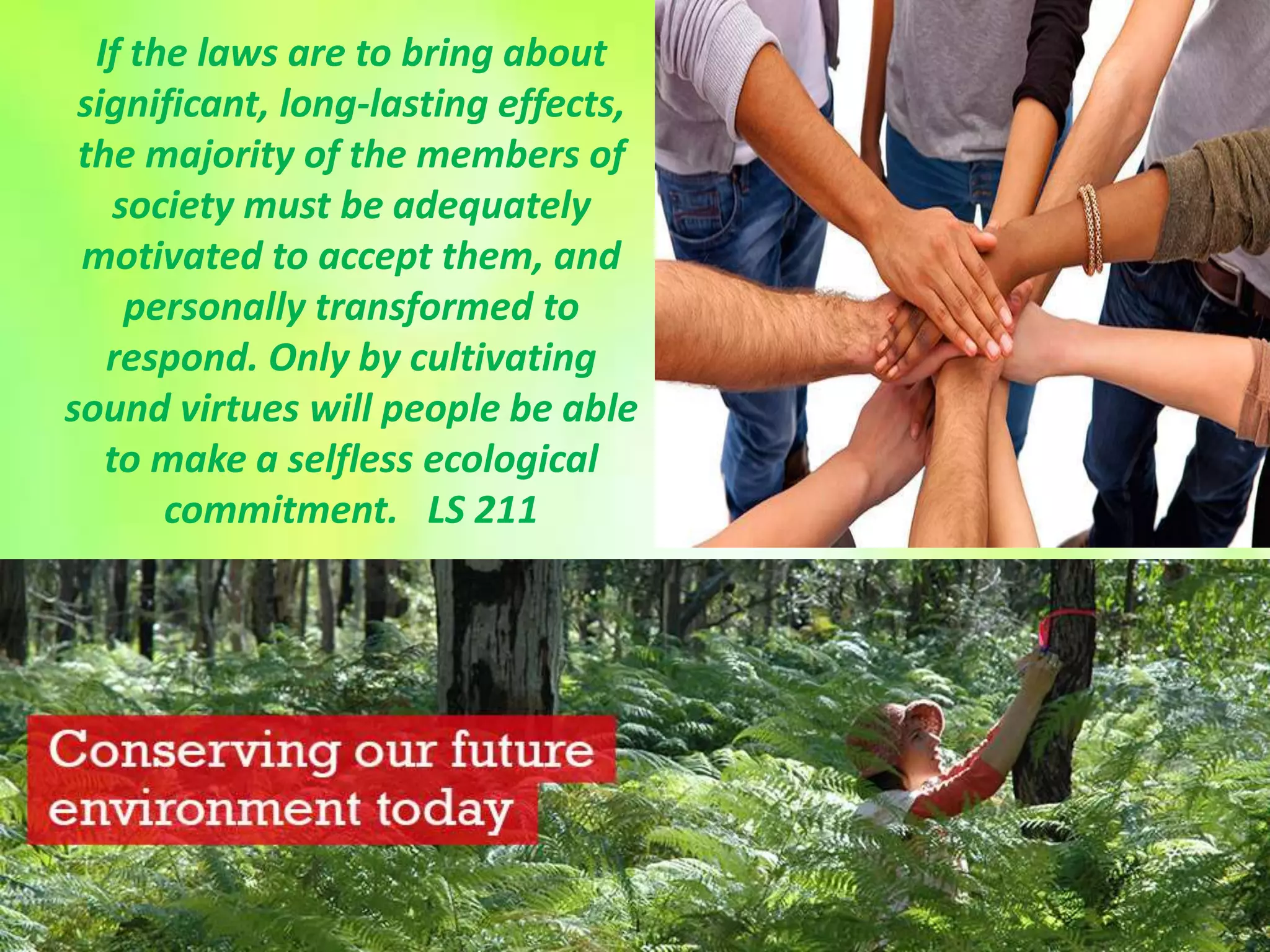 Laudato si 6 ecological education and spirituality | PPTX