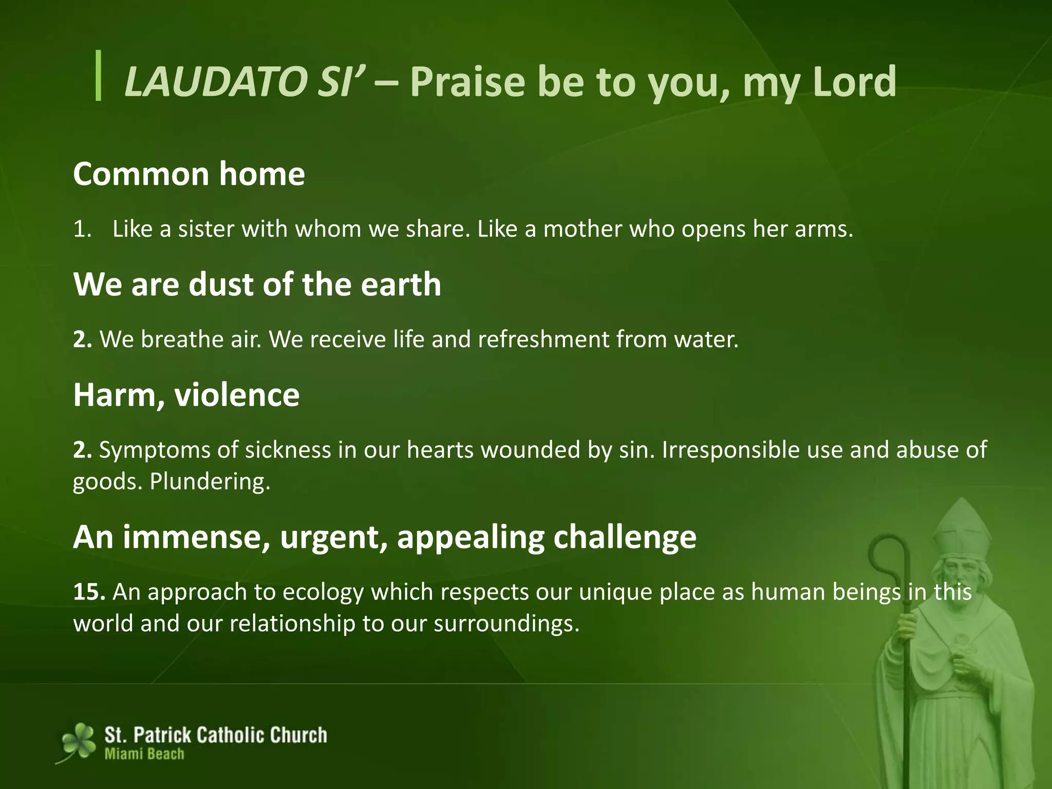 LAUDATO SI’ | PPTX