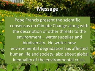 Laudato si summary | PPTX