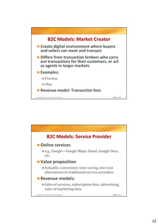 05 Business Models for E-commerce slides | PDF