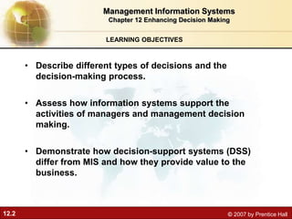 laudon_MIS10_ch12 Enhanched Decision Making | PPT