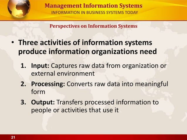 LECTURE 1: INFORMATION SYSTEMS IN BUSINESS TODAY | PPT | Operating Systems | Computer Software ...