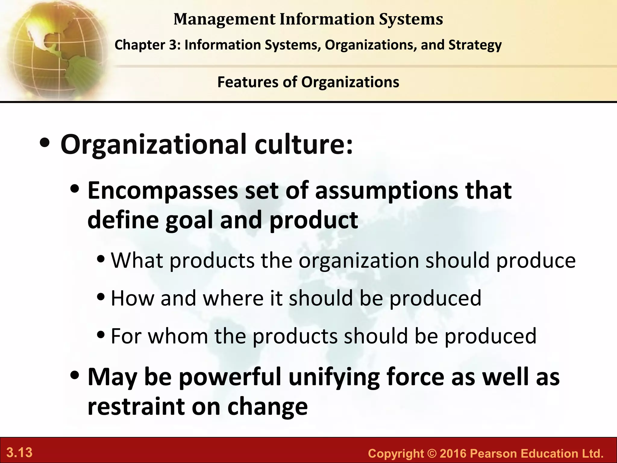 MIS-CH01: Information Systems, Organization, and Strategy | PPT