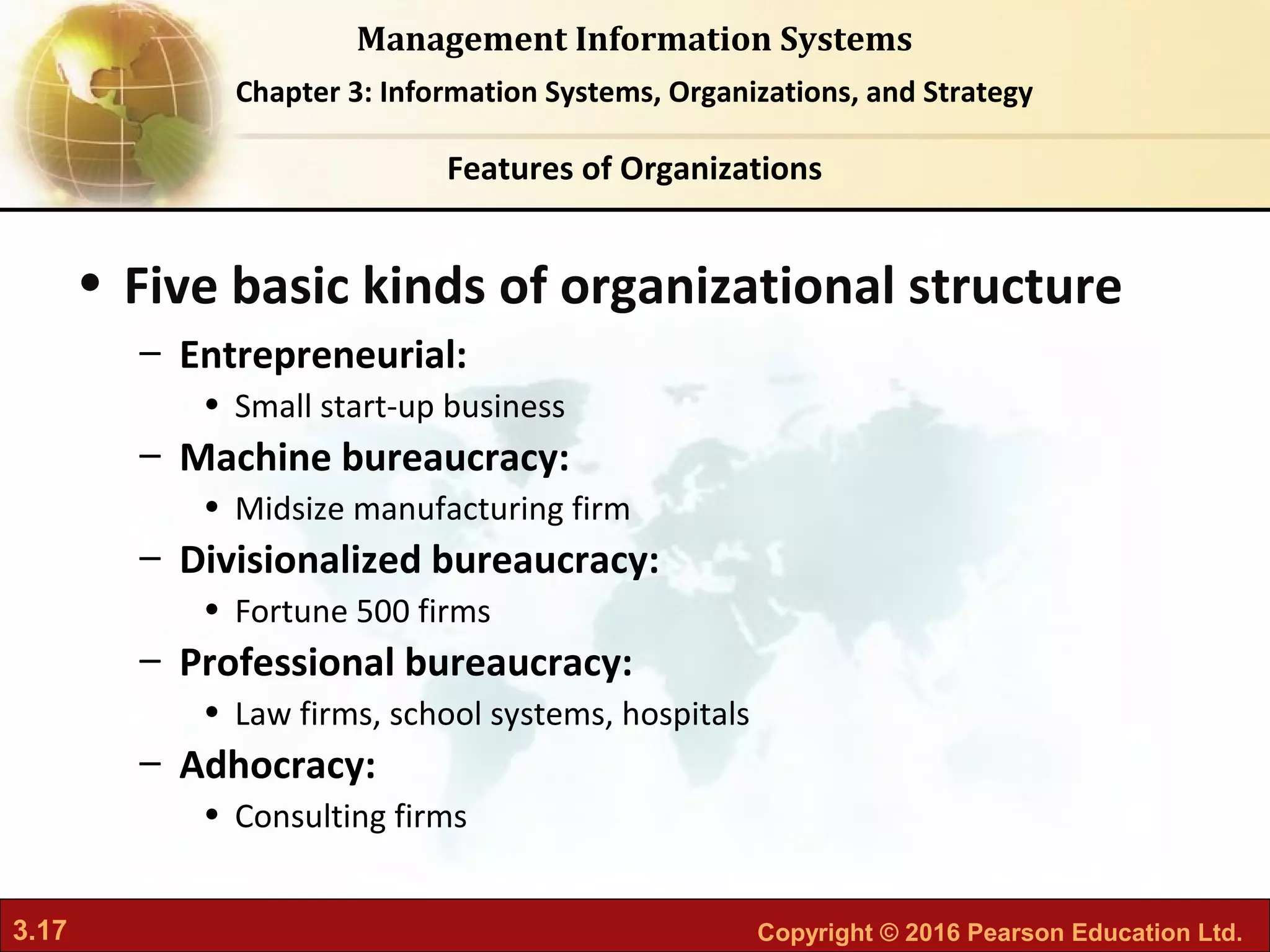 MIS-CH01: Information Systems, Organization, and Strategy | PPT