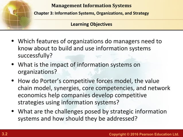 MIS-CH01: Information Systems, Organization, and Strategy | PPT | Business Administration | Business