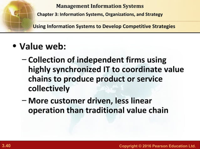 MIS-CH01: Information Systems, Organization, and Strategy | PPT | Business Administration | Business