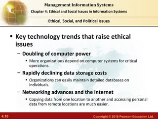 MIS-CH04: Ethical and Social Issues in INformation Systems | PPT