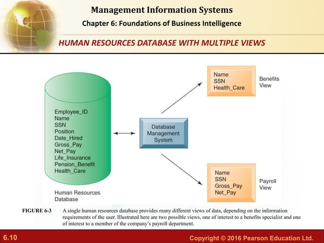 MIS-CH6: Foundation of BUsiness Intelligence: Databases & IS | PPT