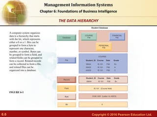 MIS-CH6: Foundation of BUsiness Intelligence: Databases & IS | PPT