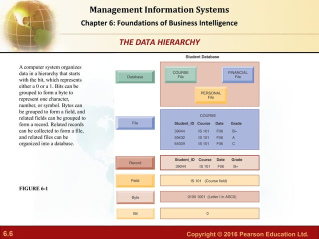 MIS-CH6: Foundation of BUsiness Intelligence: Databases & IS | PPT