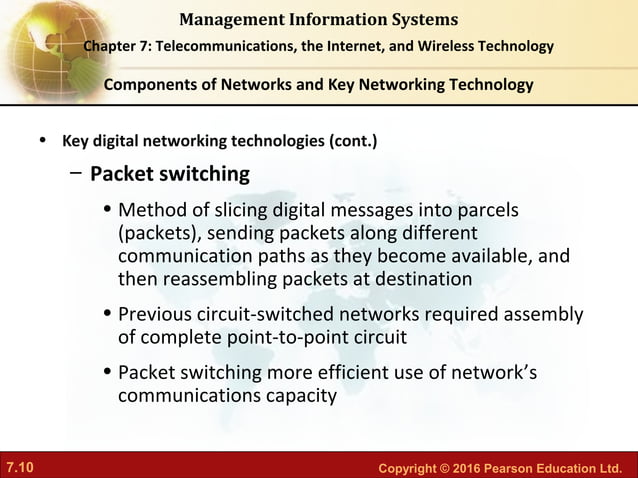 MIS-CH07: Telecommunications, the Internet, and Wireless Technology