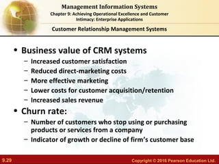 MIS-CH9: Achieving Operational Excellence and Customer Intimacy | PPT