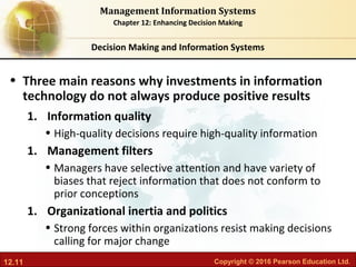 MIS-CH12: Enhancing Decision Making | PPT