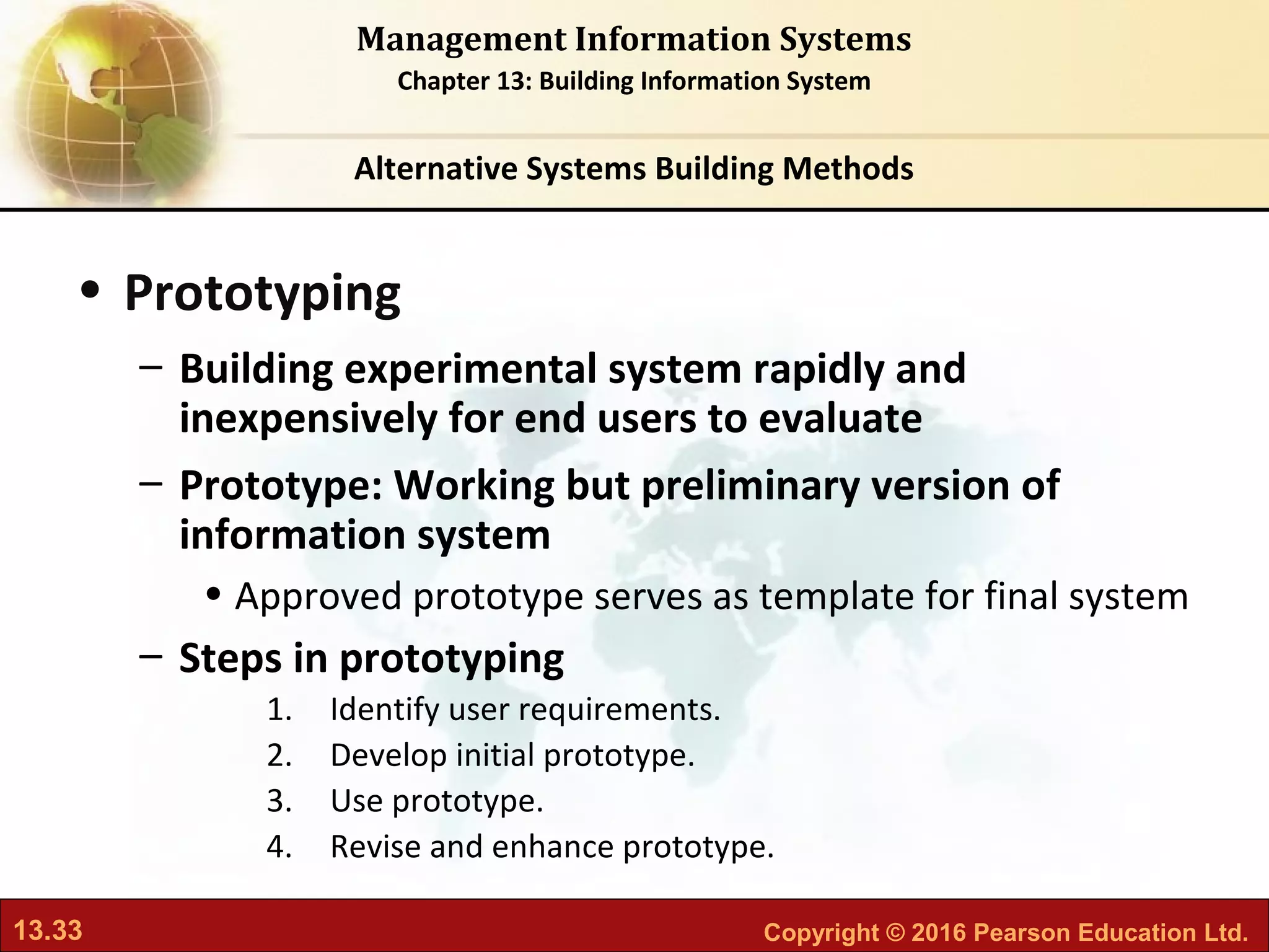 MIS-CH13: Building Information Systems | PPT