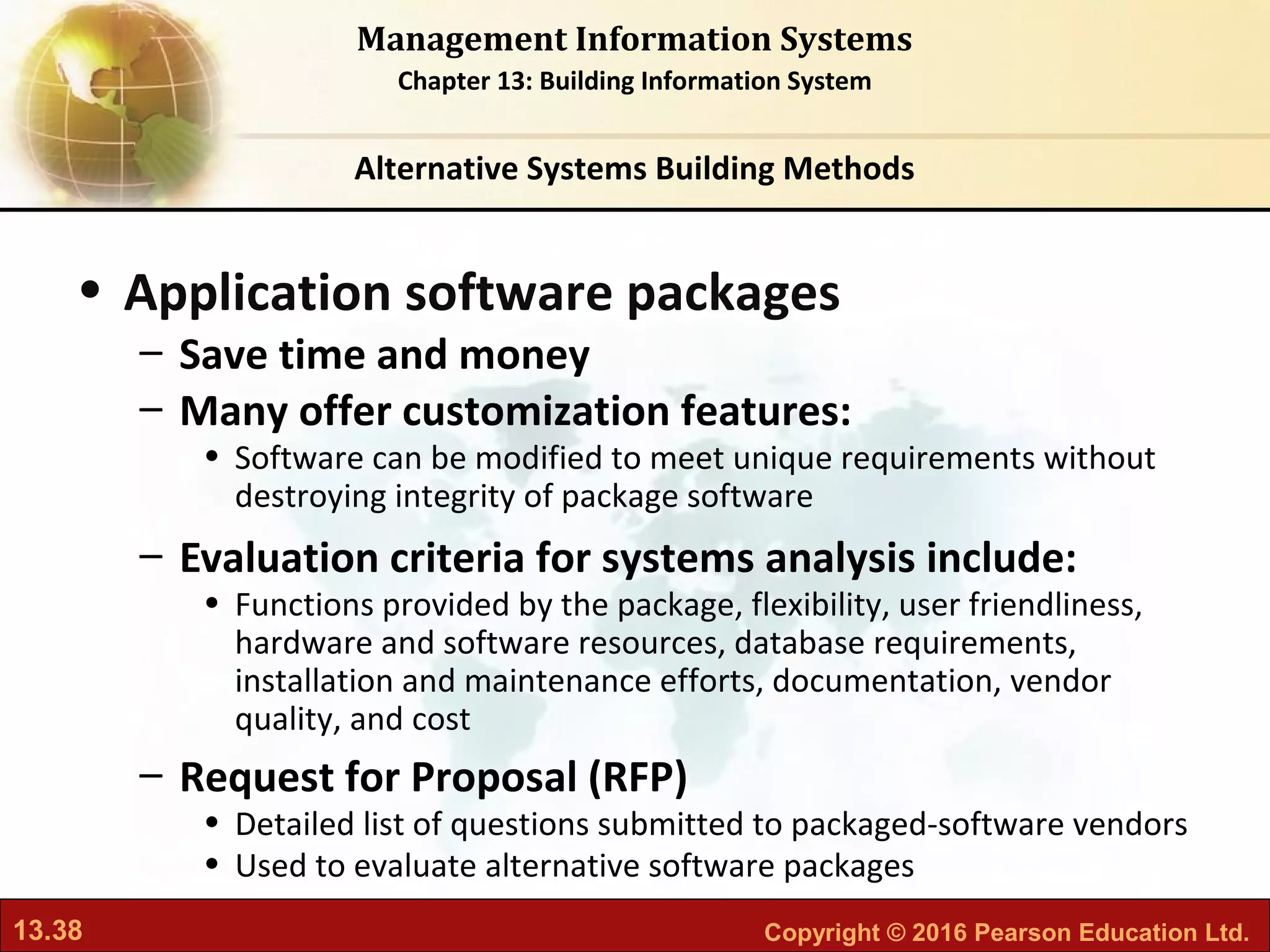 MIS-CH13: Building Information Systems | PPT