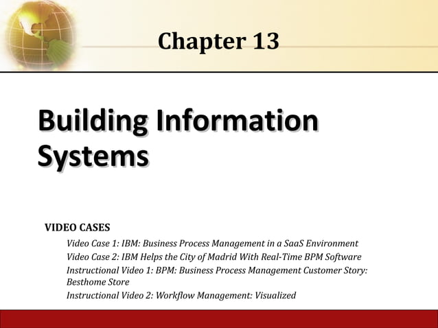 MIS-CH13: Building Information Systems | PPT