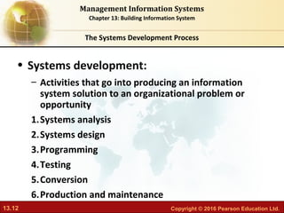 MIS-CH13: Building Information Systems | PPT